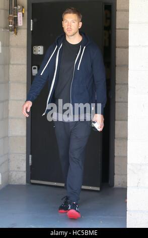 Calvin Harris leave a gym after a workout Featuring: Calvin Harris ...