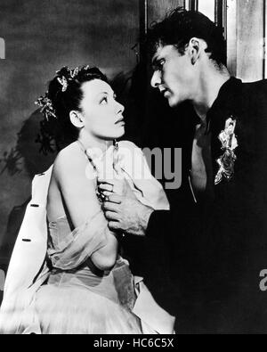 SPECTER OF THE ROSE, l-r: Viola Essen, Ivan Kirov on poster art, 1946 ...