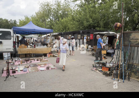 Bazar na Kole Flea Market in Warsaw, Poland. Located in the centre of ...