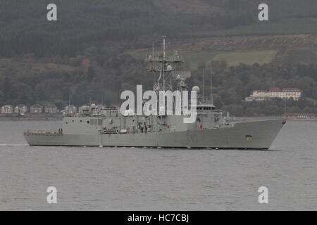 ESPS Canarias (F82), a Santa Maria-class frigate of the Spanish Navy ...