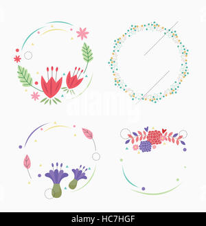 Various flower labels Stock Photo - Alamy