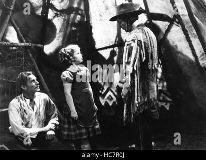 SUSANNAH OF THE MOUNTIES, from left, Shirley Temple, Randolph Scott ...