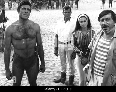 TARZAN AND THE JUNGLE BOY, from left, Mike Henry, Aliza Gur, (aka ...