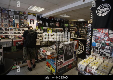 Interior of All Ages Records, London's only independent punk and ...