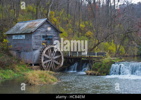 Iowa County, Wisconsin: Hyde's mill in early spring Stock Photo - Alamy