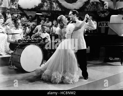 From left: Priscilla Lane dancing at the Biltmore Bowl with fiance ...