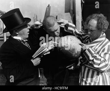 MOE HOWARD, CURLY HOWARD, LARRY FINE [The Three Stooges], 1940s Stock ...