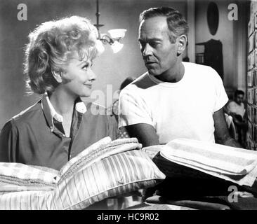 YOURS, MINE AND OURS, from left: Henry Fonda, Morgan Brittany (billed ...