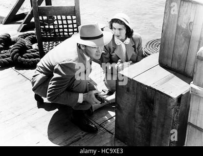 ZOMBIES OF THE STRATOSPHERE, from left, Aline Towne, Judd Holdren ...