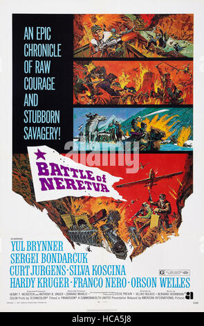 THE BATTLE OF NERETVA, (aka BITKA NA NERETVI), Yul Brynner, 1969 Stock ...