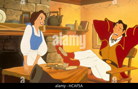 BEAUTY AND THE BEAST, Gaston (voice: Richard White), Lefou (voice ...