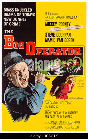 THE BIG OPERATOR, Mickey Rooney, Steve Cochran, 1959 Stock Photo - Alamy
