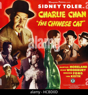 CHARLIE CHAN IN THE CHINESE CAT, Benson Fong, Sidney Toler, Luke Chan ...