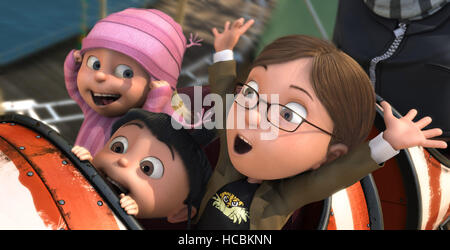 DESPICABLE ME, from left: Agnes (voice: Elsie Fisher), Kyle, Edith ...