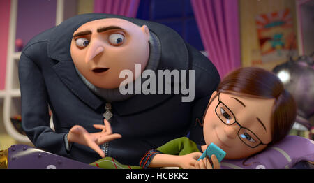 DESPICABLE ME 2, from left: Gru (voice: Steve Carell), Lucy Wilde ...