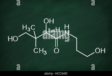 Structural model of Panthenol on the blackboard Stock Photo - Alamy