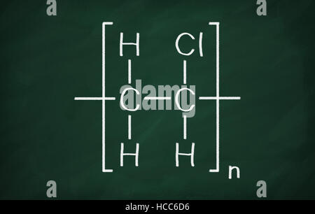Polyvinyl chloride (PVC) structural formula Stock Photo - Alamy