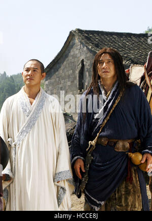 THE FORBIDDEN KINGDOM, Jackie CHAN (left), Jet Li as The Monkey King ...