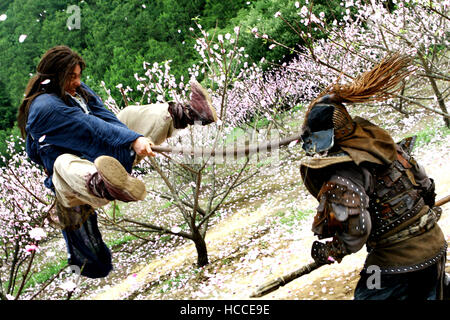 THE FORBIDDEN KINGDOM, Jackie CHAN (left), Jet Li as The Monkey King ...