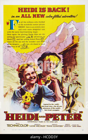 HEIDI AND PETER, (aka HEIDI UND PETER), from left: Elsbeth Sigmund ...