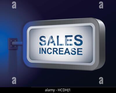 increase your profit words on billboard over blue background Stock ...
