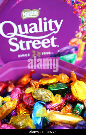 Quality Street chocolate by Nestle - the purple one, hazelnut and Stock ...