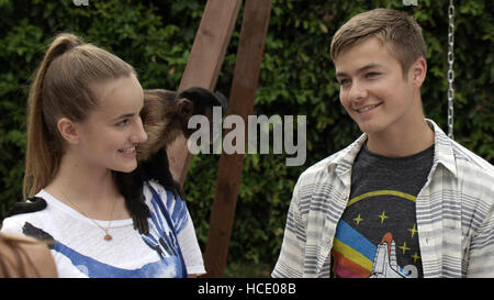 GIBBY, l-r: Shelby Lyon, Crystal the Monkey, Peyton Meyer, 2016. ©Shout ...