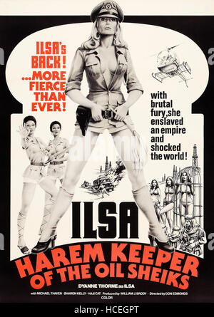 ILSA, HAREM KEEPER OF THE OIL SHEIKS, US poster art, Dyanne Thorne ...