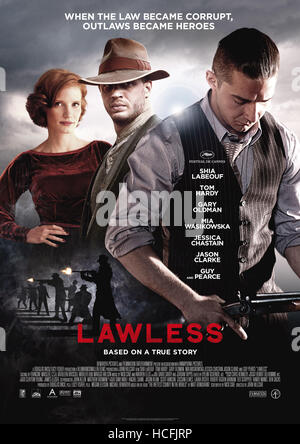 LAWLESS, from left: Tom Hardy, Jessica Chastain, 2012. ph: Richard ...