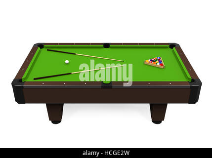 A 3d illustration of a billiard table Stock Photo - Alamy
