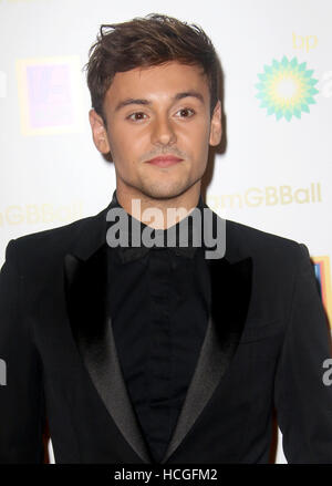 Nov 30, 2016 - Tom Daley attending Team GB Ball at Battersea Evolution ...