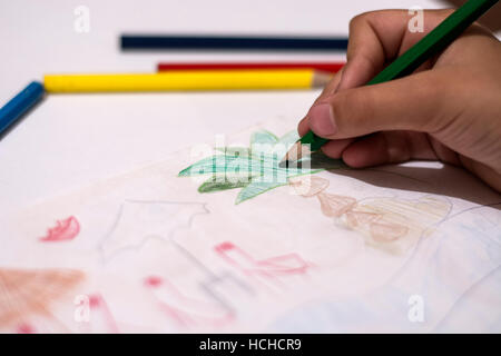 a pencil stroke on a white blank page notepad for notes Stock Photo - Alamy