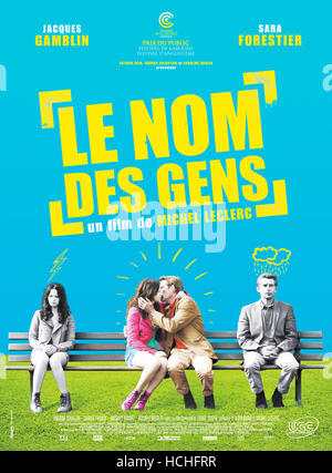 THE NAMES OF LOVE, (aka PEOPLE'S NAMES, aka LE NOM DES GENS), from left ...