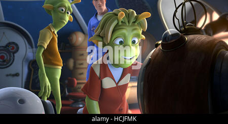 PLANET 51, from left: Lem (voice: Justin Long), Neera (voice: Jessica ...