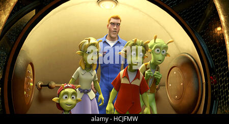 PLANET 51, from left: Neera (voice: Jessica Biel), Lem (voice: Justin ...