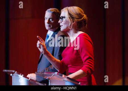 THE PURGE: ELECTION YEAR, from left: Elizabeth Mitchell, Frank Grillo ...