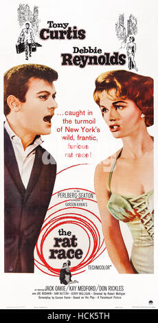 THE RAT RACE, from left, Debbie Reynolds, Tony Curtis, 1960 Stock Photo ...