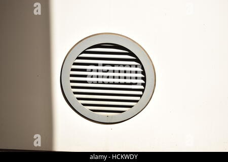 Modern air conditioner or air vent on ceiling with clipping path and ...