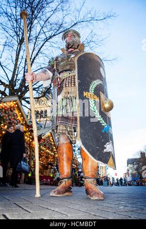 City of Chester, England. A Roman Centurion during the Roman gladiator ...