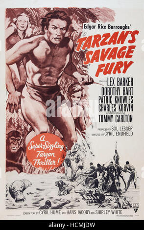 TARZAN'S SAVAGE FURY, Tommy Carlton, 1952 Stock Photo - Alamy