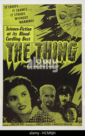THE THING FROM ANOTHER WORLD, (aka THE THING), top center: James Arness ...