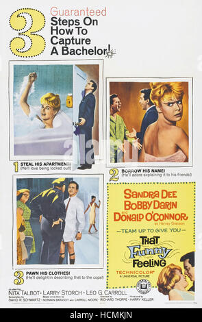 THAT FUNNY FEELING, US poster art, top from left: Sandra Dee, Bobby Darin, Donald O'Connor ...