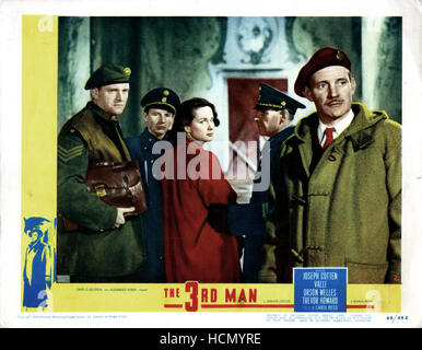 THE THIRD MAN, from left: Alida Valli, Joseph Cotten, 1949 Stock Photo ...