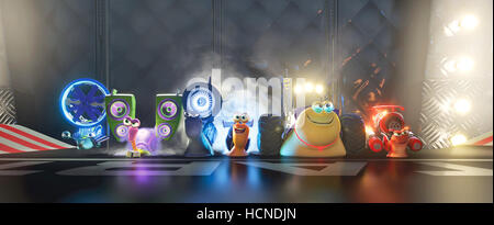 TURBO, from left: White Shadow (voice: Michael Bell), Smoove Move ...