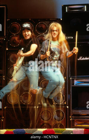 WAYNE'S WORLD, Mike Myers, Dana Carvey, 1992, picture of Claudia Schiffer Stock Photo - Alamy