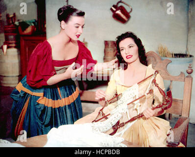 BRIGADOON, Virginia Bosler, Cyd Charisse, 1954 Stock Photo - Alamy