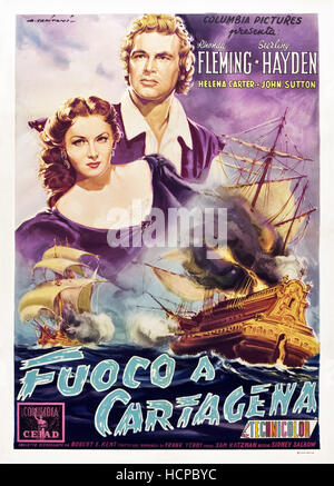 THE GOLDEN HAWK, from left, Rhonda Fleming, Sterling Hayden, 1952 Stock ...
