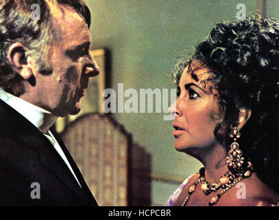 HAMMERSMITH IS OUT, Richard Burton, Elizabeth Taylor, 1972 Stock Photo ...