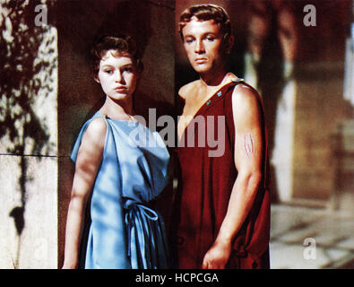 HELEN OF TROY, Jacques Sernas (left), Rossana Podesta (second right ...