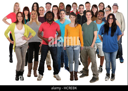 group of young people standing in the business center Stock Photo - Alamy